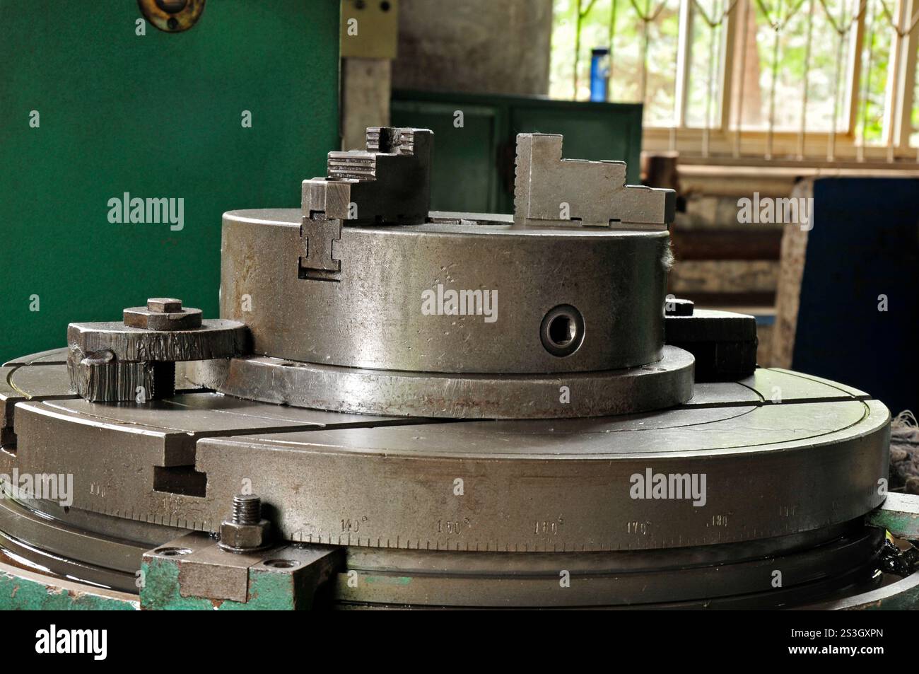 Steel lathe machinery and equipment Stock Photo - Alamy