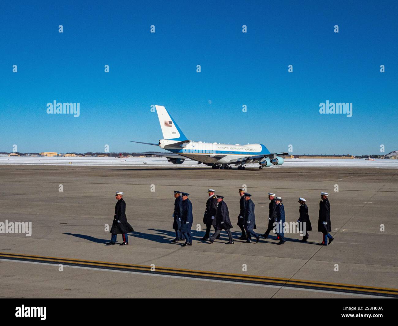 January 9, 2025, Joint Base Andrews, Maryland, USA: Members of the ...