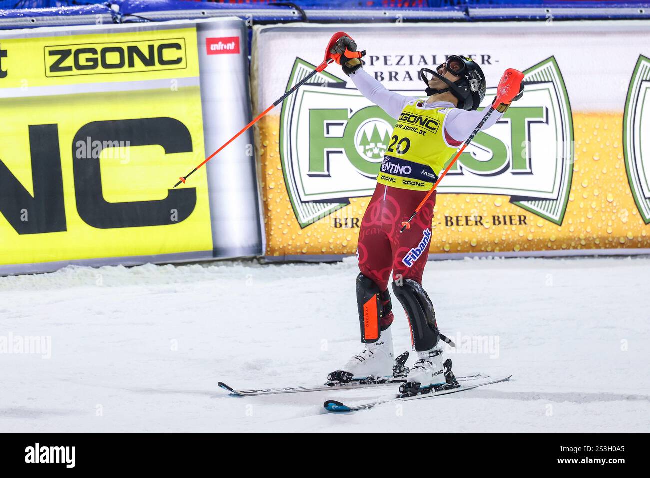 Madonna Di Campiglio, Italien. 08th Jan, 2025. Albert Popov of Bulgaria ...