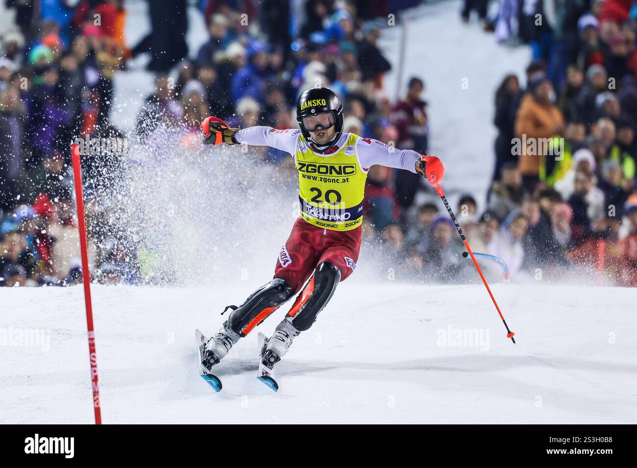 Madonna Di Campiglio, Italien. 08th Jan, 2025. Albert Popov of Bulgaria ...