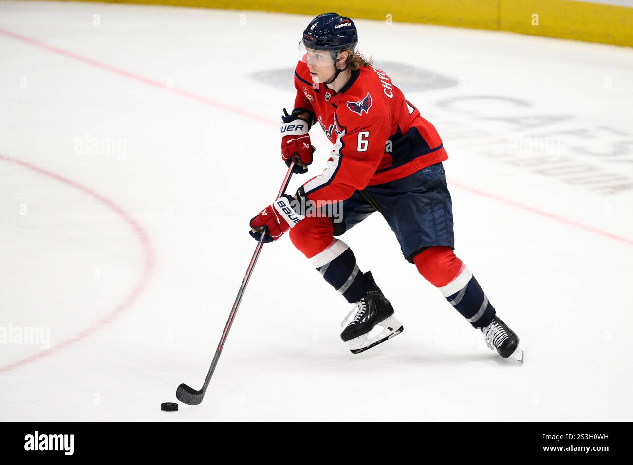 Washington Capitals Defenseman Jakob Chychrun 6 In Action During