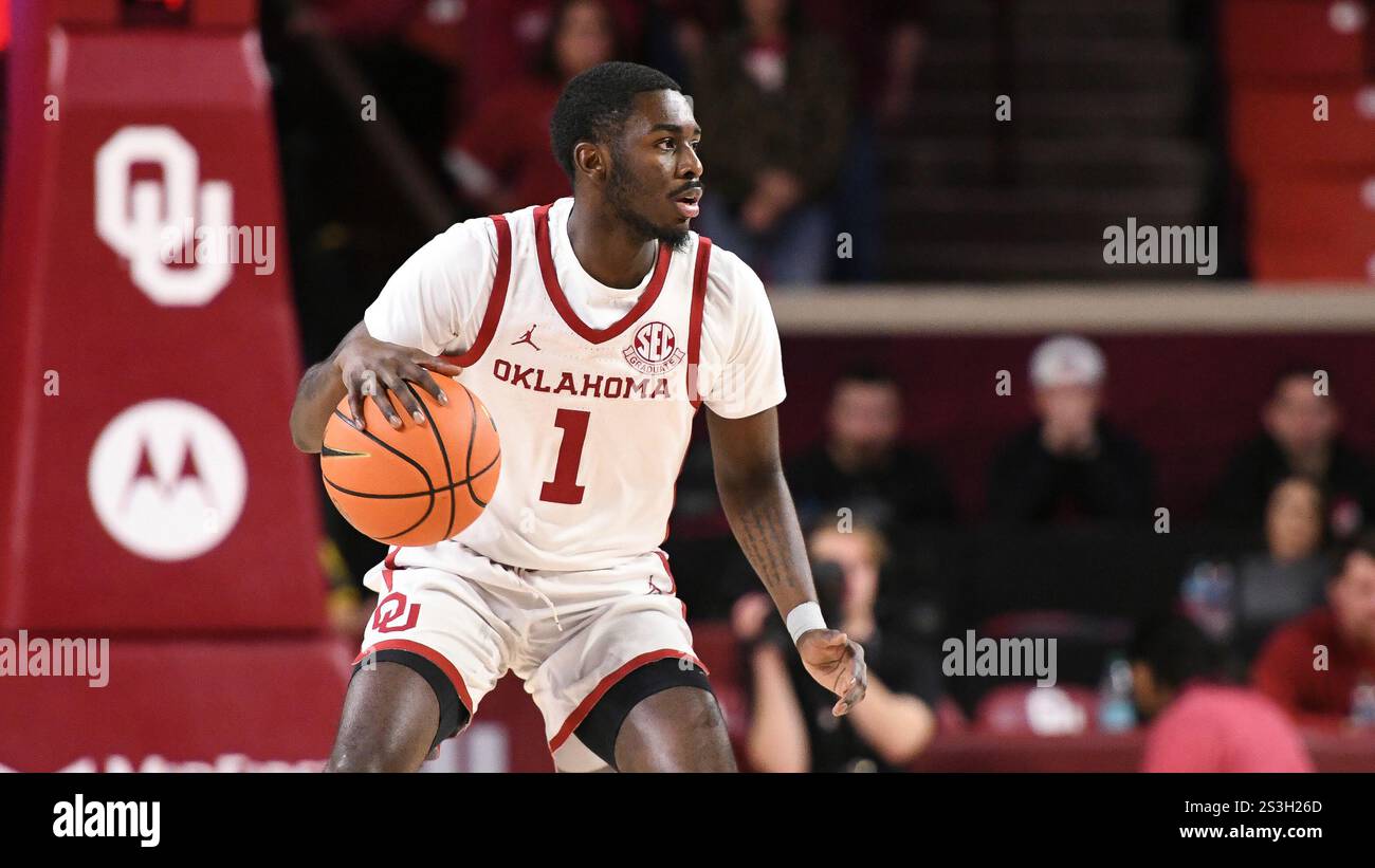 Oklahoma guard Kobe Elvis pushes down the court during the first half ...