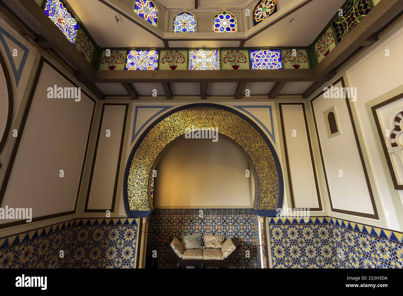 Arab House, Casa Araba, interior view, Scherrer Park, Parco Scherrer ...