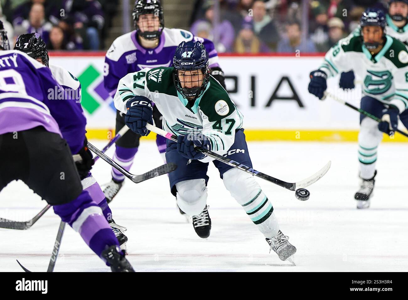 St. Paul, USA. 08th Jan, 2025. January 8th, 2025: Boston Fleet forward ...