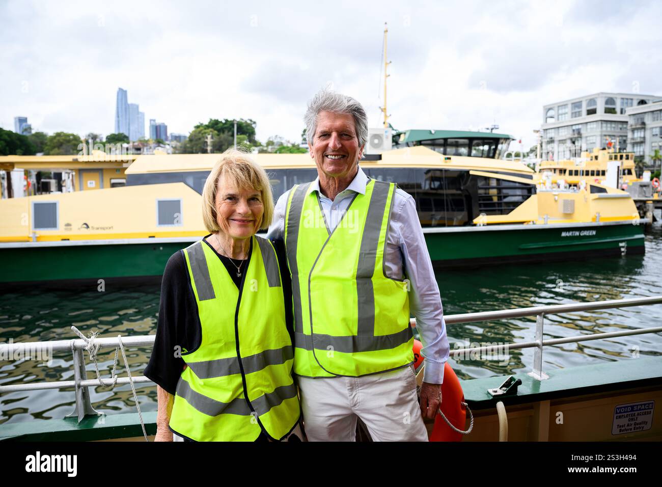 Judy Green (left) and Martin Green pose for a photograph in front of ...