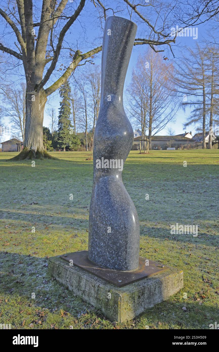 Sculpture Flux by Raphael Beil 2019, stone sculpture, stone, granite ...