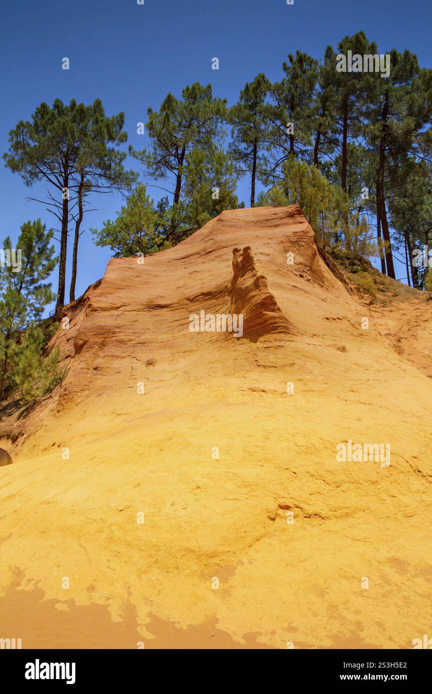 Ochre mines in Roussilion, Provence, France, Europe Stock Photo - Alamy