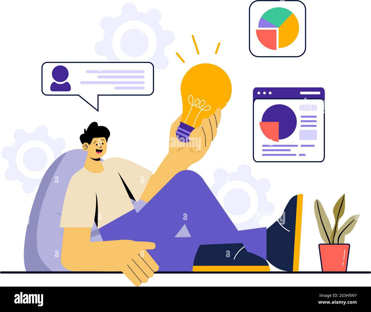 Entrepreneur Vector Illustration featuring Business Teams Celebrating ...