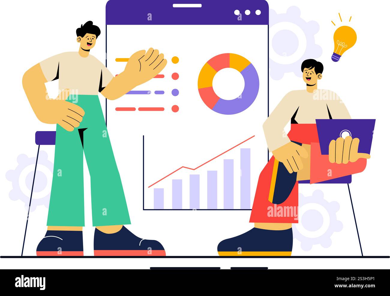 Entrepreneur Vector Illustration featuring Business Teams Celebrating ...