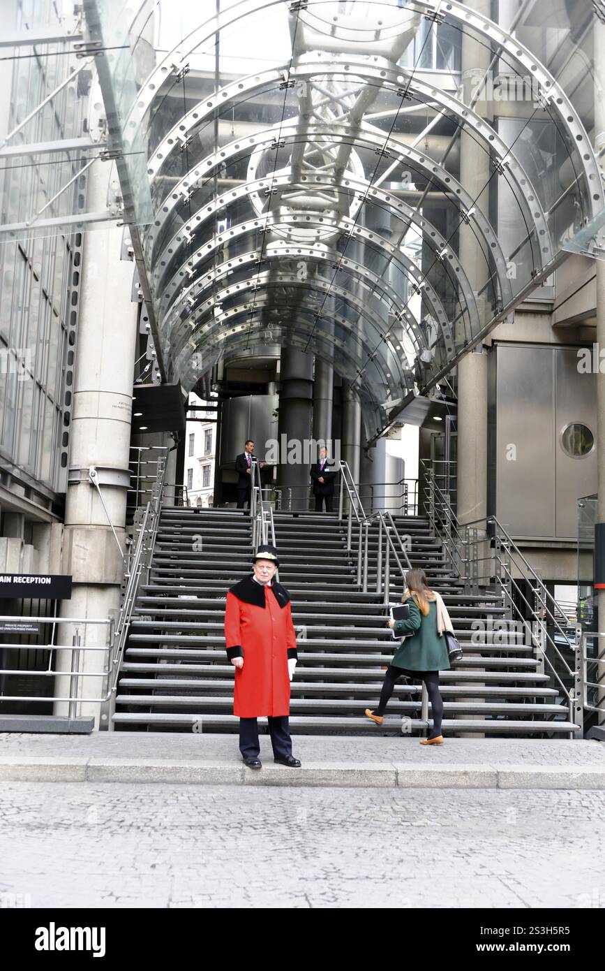 Exterior view, Lloyds administration, London, England, Great Britain ...
