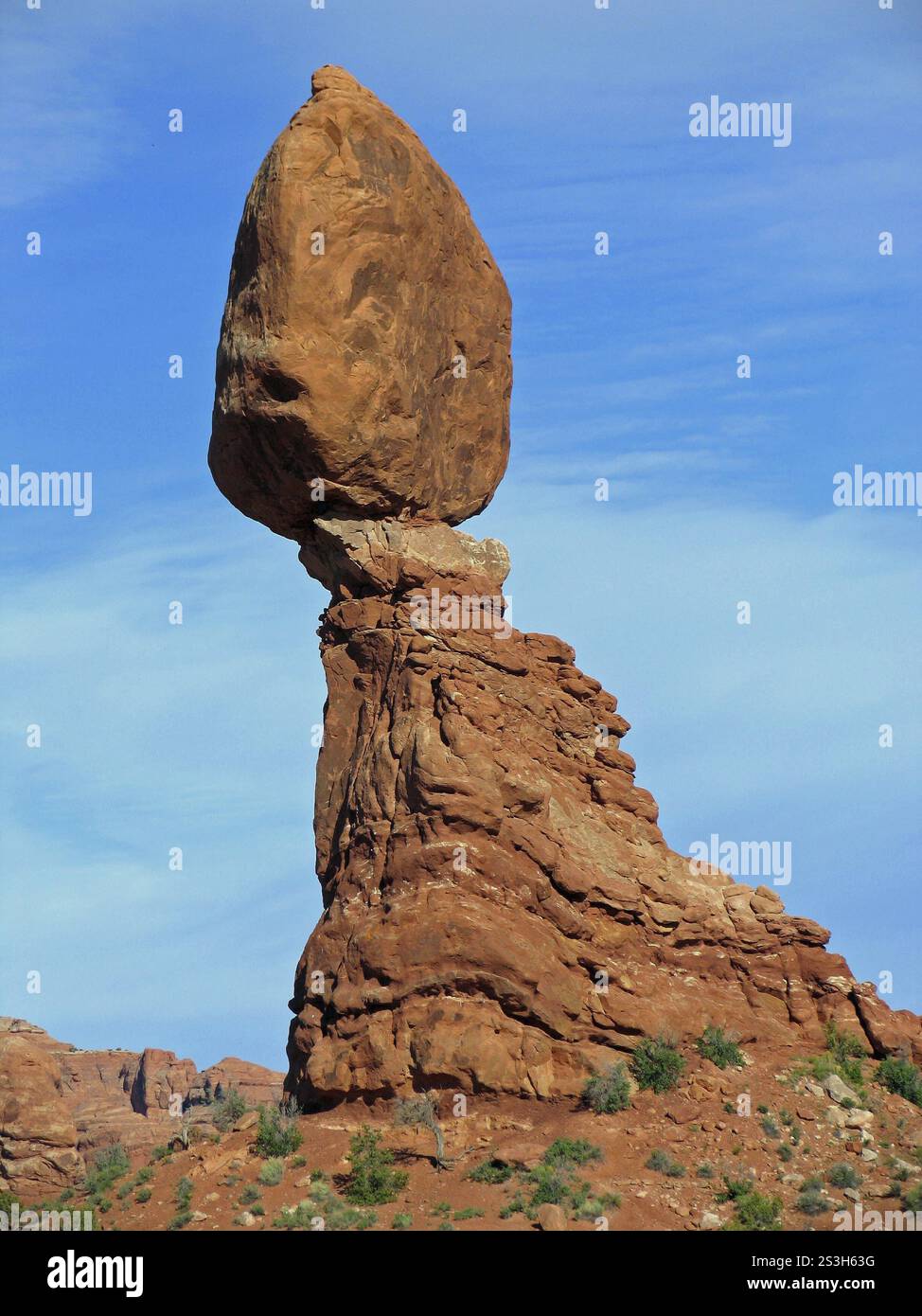 Balanced Rock close-up, Arches National Park, Utah Moab, USA, North ...