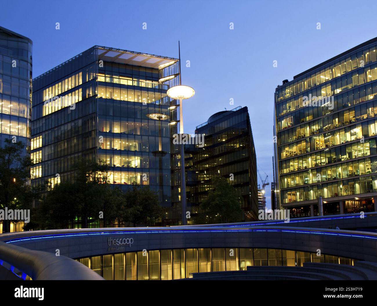 Office building in Scoop at More London, England London, England Stock ...