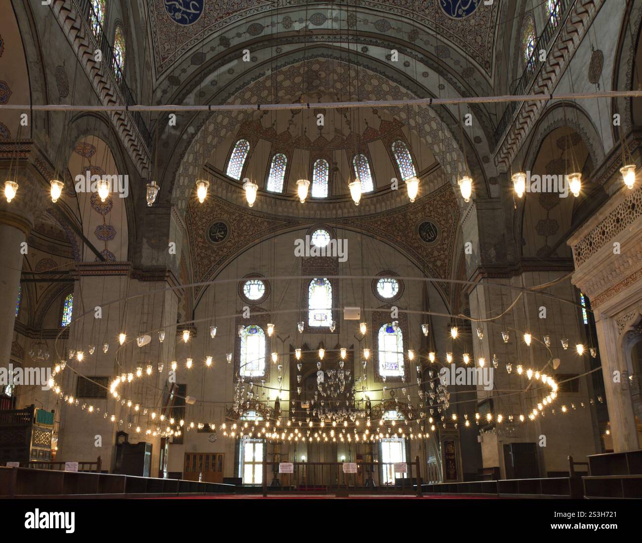 Interior of the Beyazit Mosque, Istanbul, Turkey Istanbul, Turkey, Asia ...
