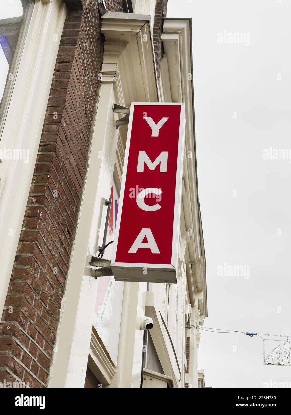 YMCA lettering on a house in Scheveningen, The Hague, Netherlands Stock ...