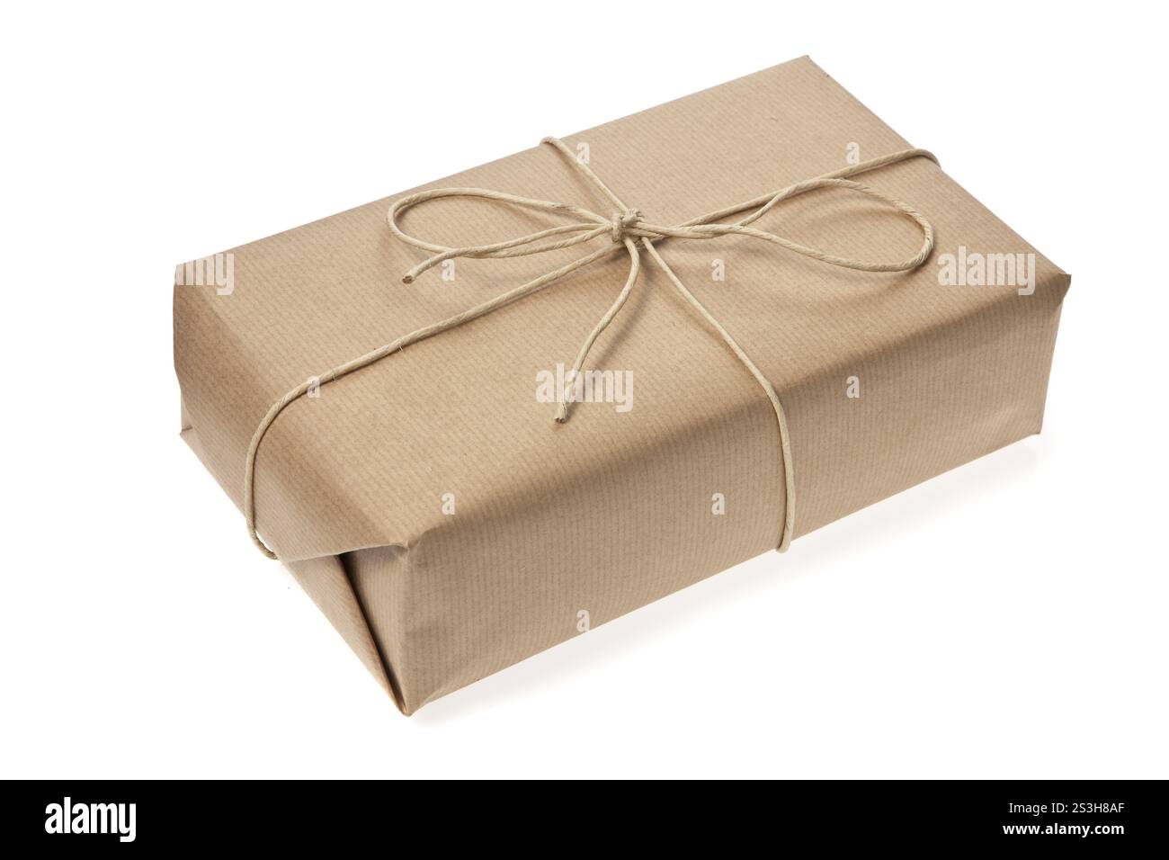 Parcel with cord was delivered Stock Photo - Alamy