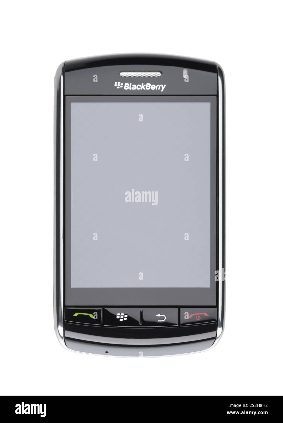 BlackBerry Storm 9530 touch screen smartphone isolated on white ...