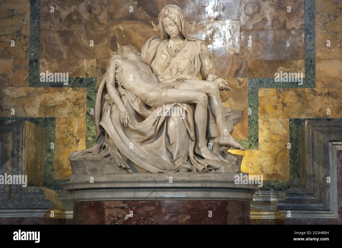 La Pieta by Michelangelo in the Basilica of St Peter, Vatican, Rome, Italy Rome, Italy, Europe ...