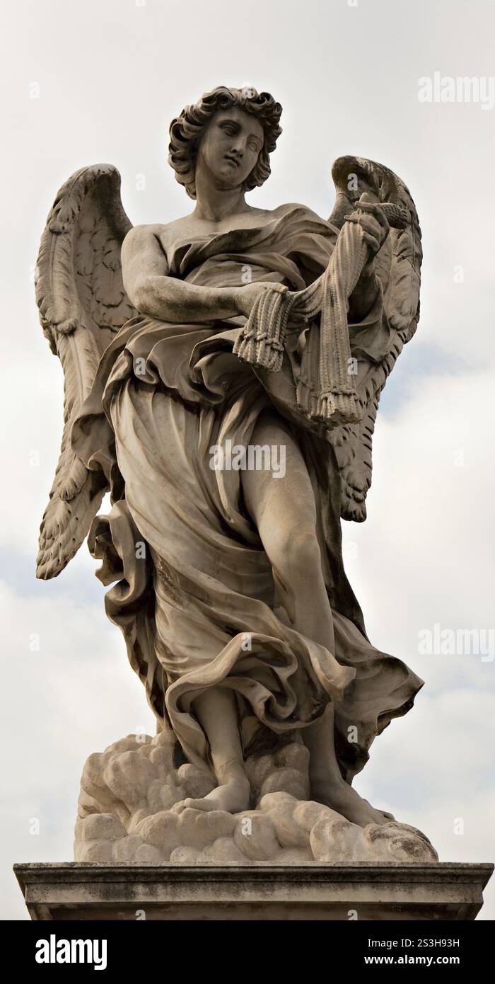 Angel with a whip on the Angel's Gate, Rome, Italy Rome, Italy, Europe ...
