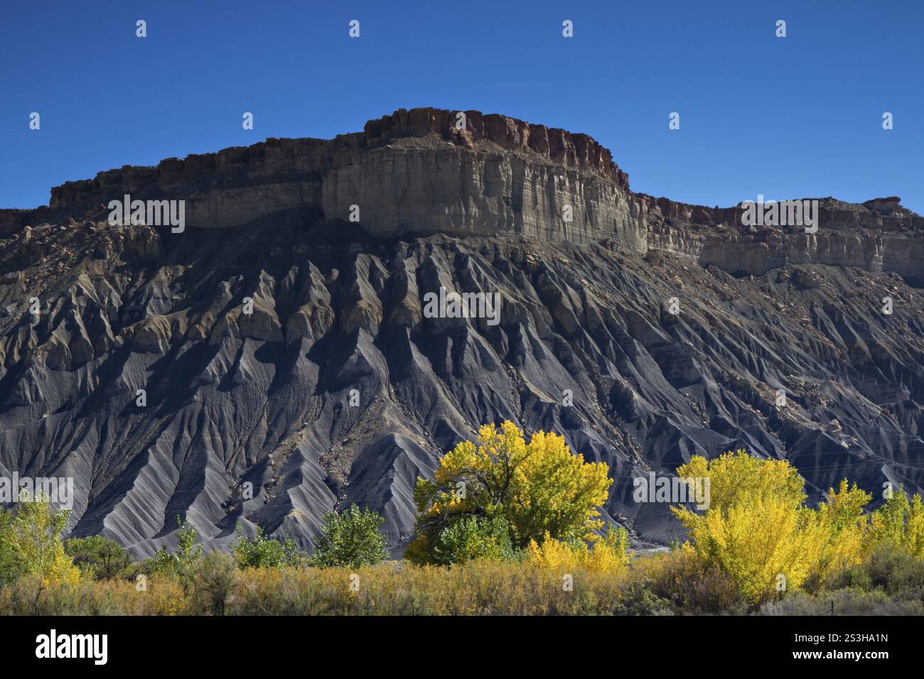 Black Mesa Rock, Utah Stock Photo - Alamy