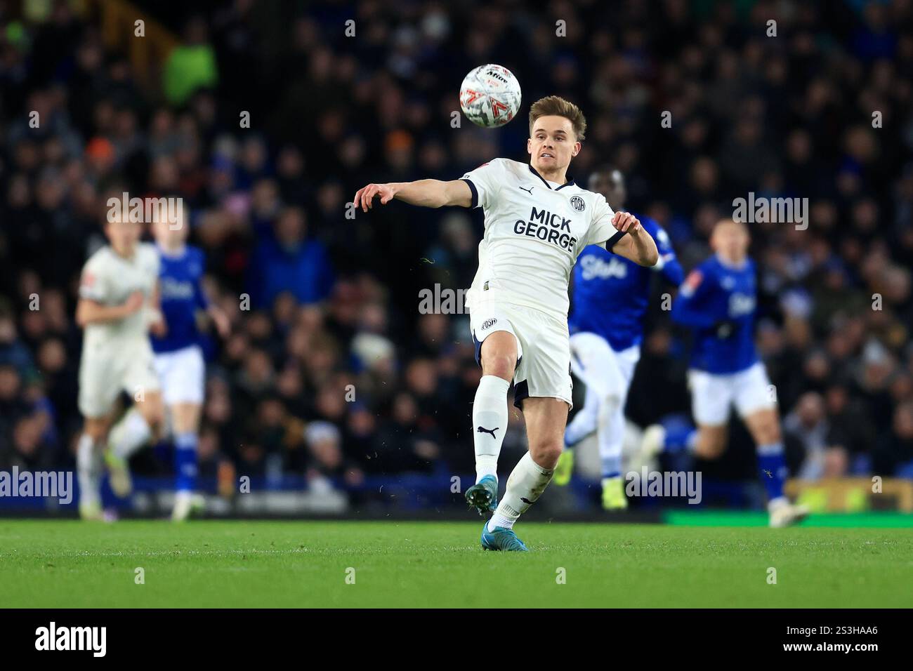 Liverpool, UK. 9th Jan, 2025. Archie Collins of Peterborough United ...