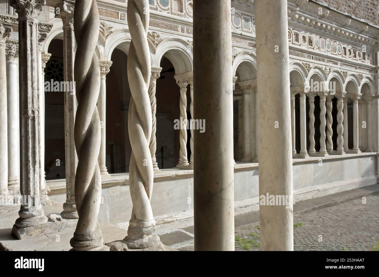 Twisted Columns, Cloister of Monastery, Basilica of St John Lateran ...