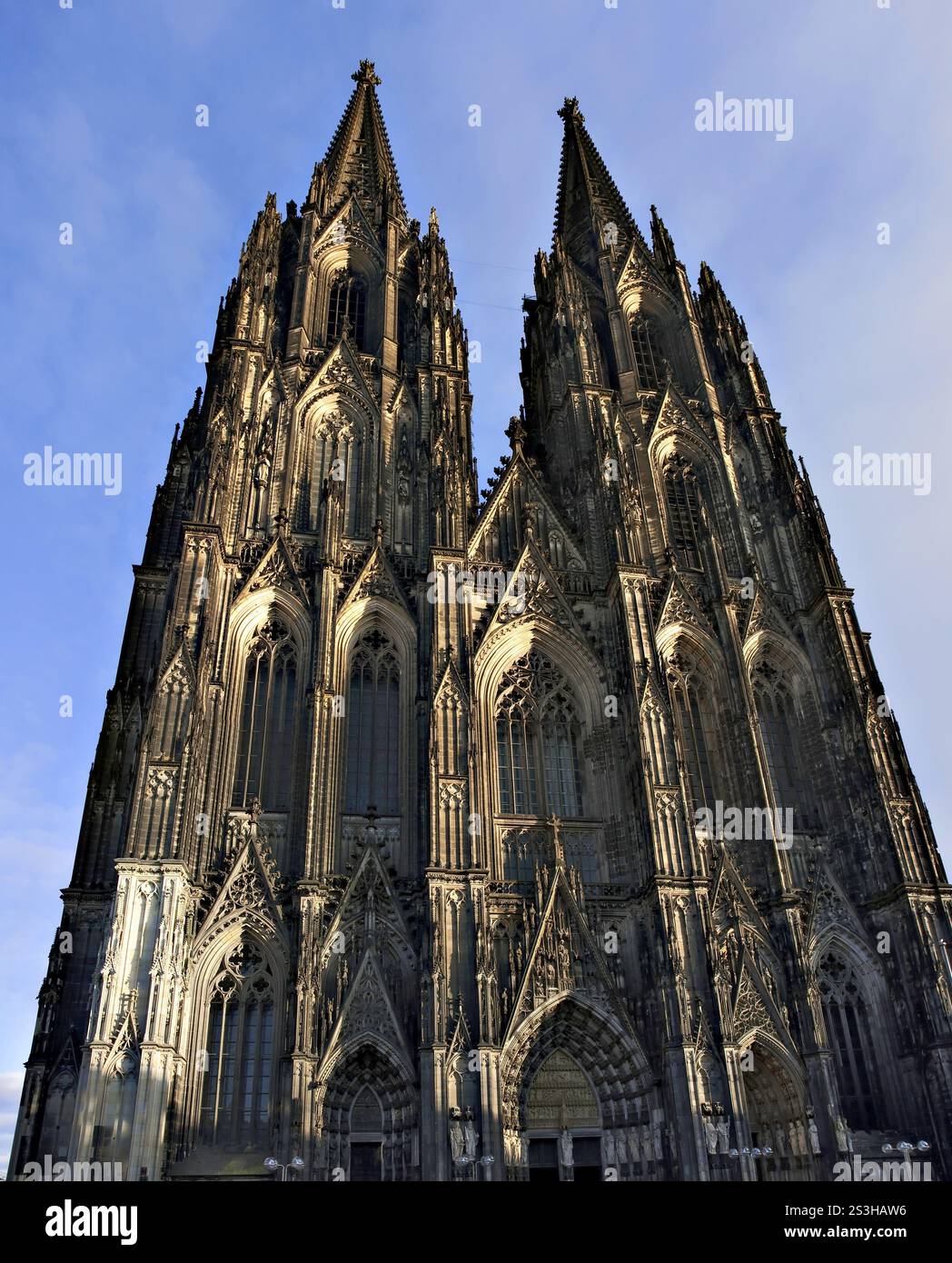 Two towers of the Gothic cathedral of Cologne, Cologne, Germany Cologne ...