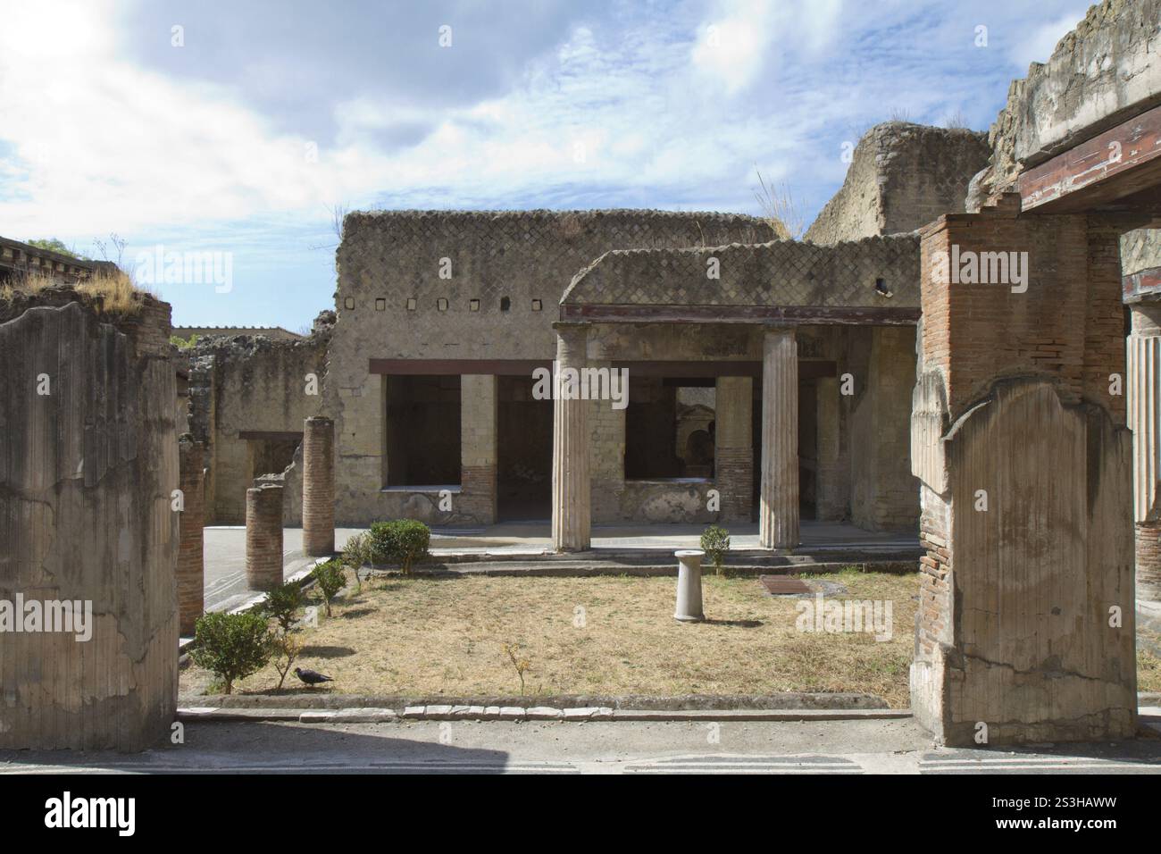 Ancient Roman villa in Herculaneum, Campania, Italy Italy Stock Photo ...