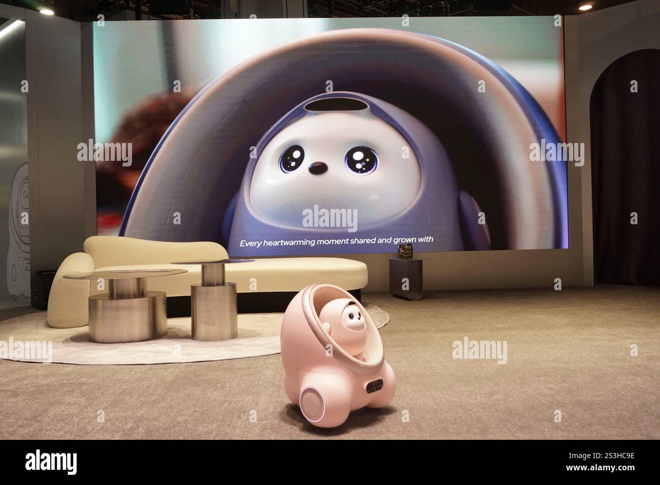 Beijing, USA. 7th Jan, 2025. An Ai Me robot from Chinese company TCL is ...