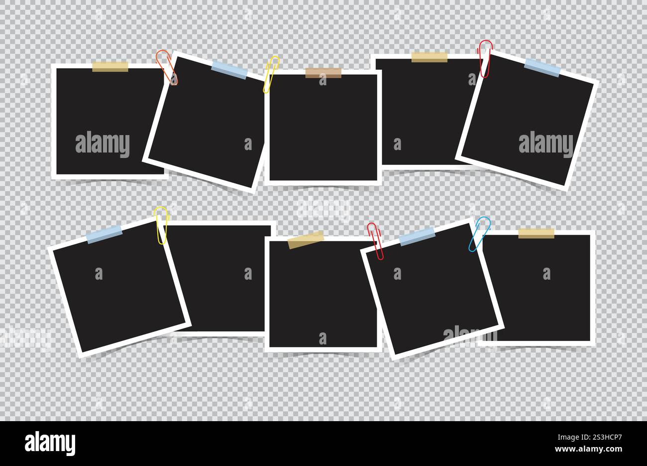 photo collage template. vector illustration, new collections Stock ...