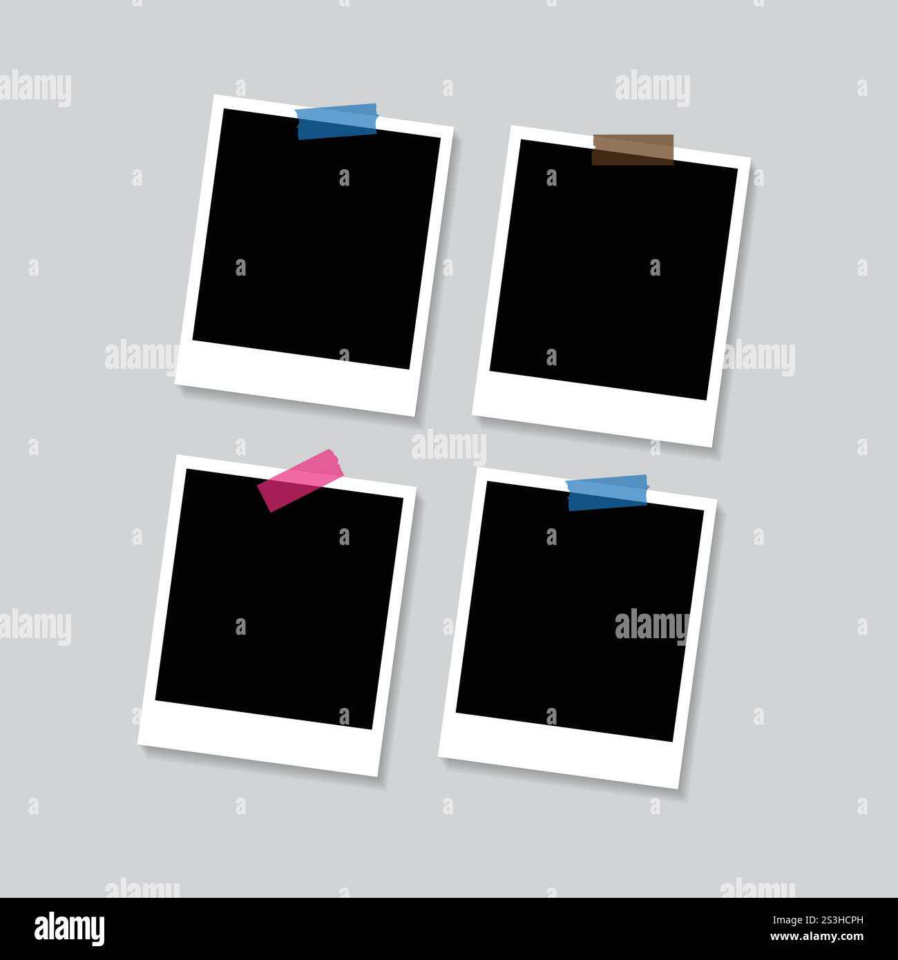 photo collage template. vector illustration, new collections Stock ...