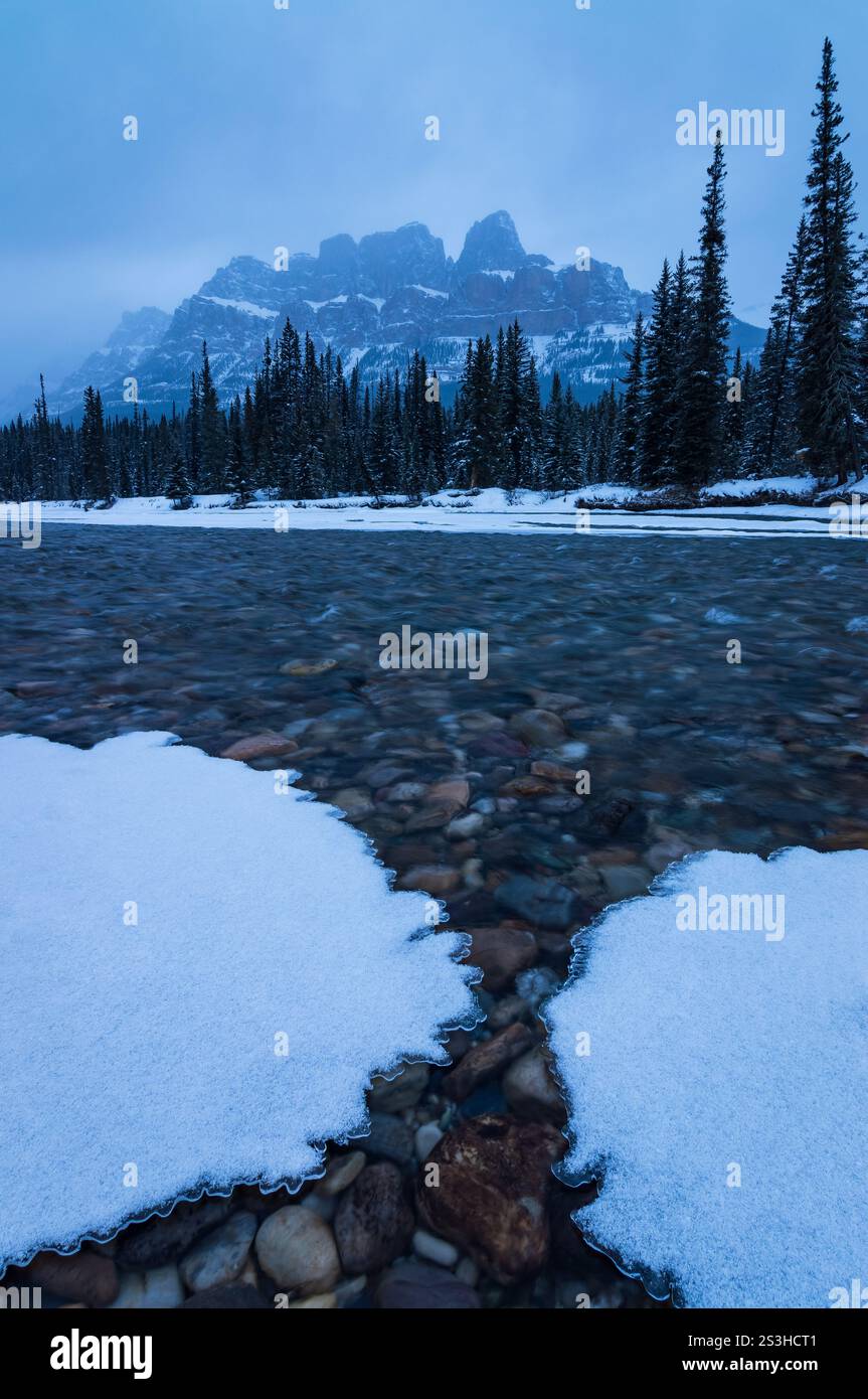 Castle Mountain, Banff Stock Photo - Alamy