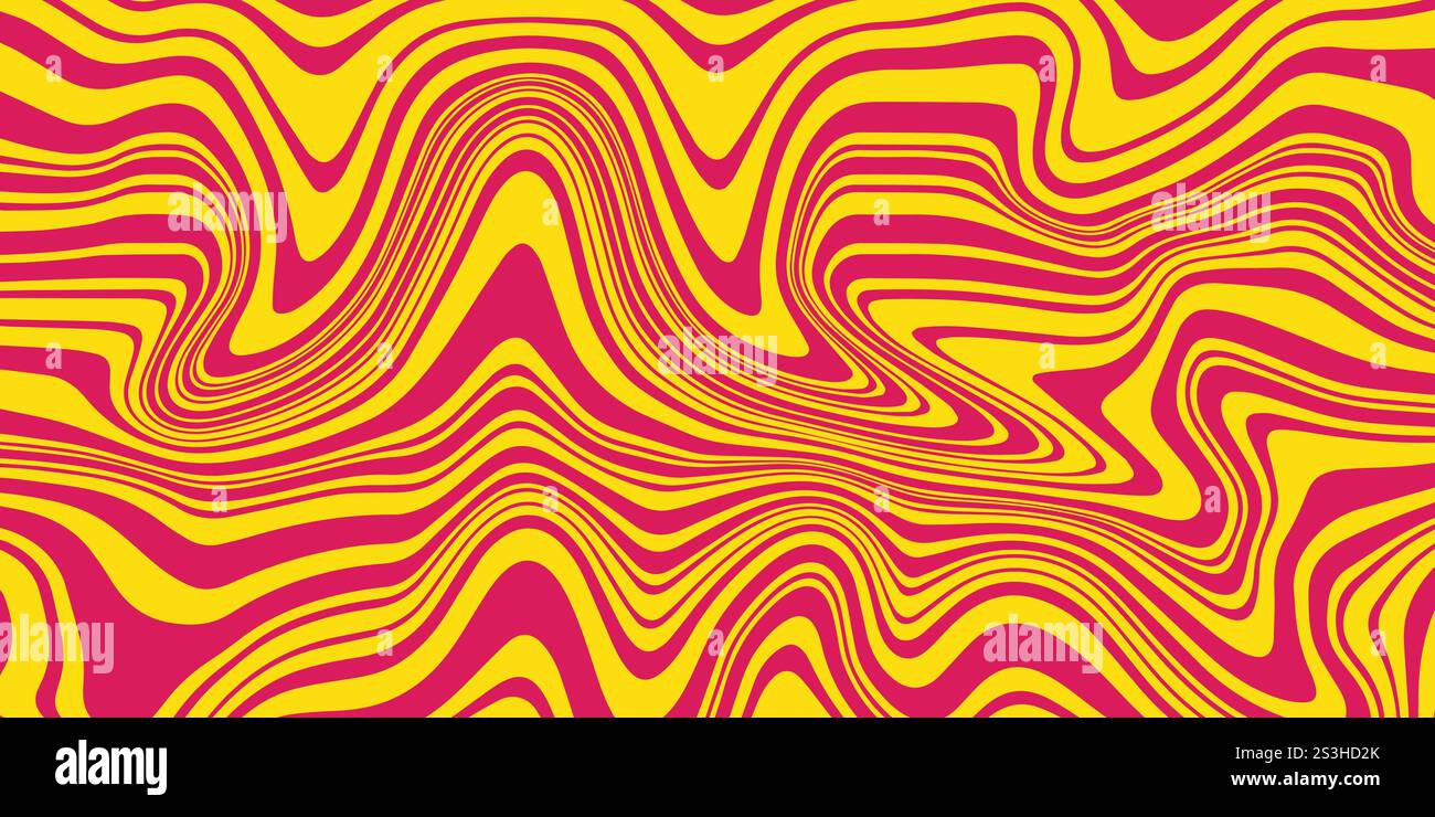 Vector Seamless Pattern with Melted Salted Caramel. Swirl Wavy ...