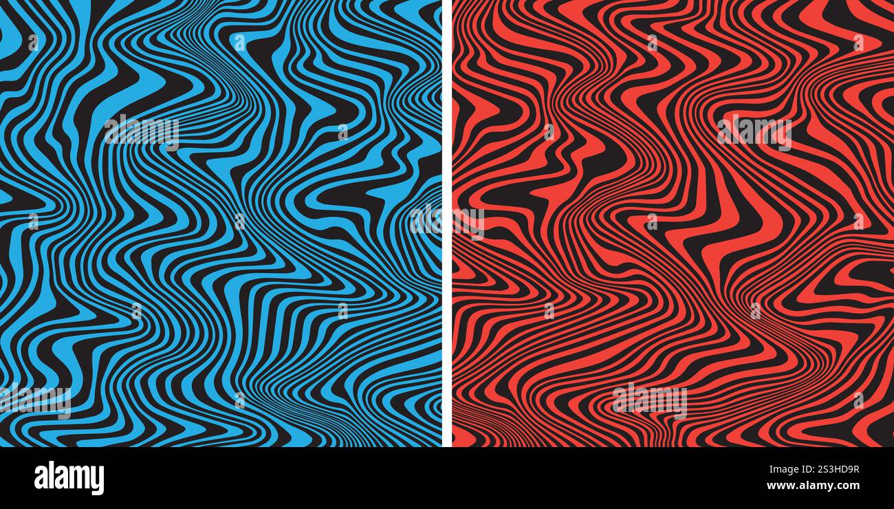 Vector Seamless Pattern with Melted Salted Caramel. Swirl Wavy ...