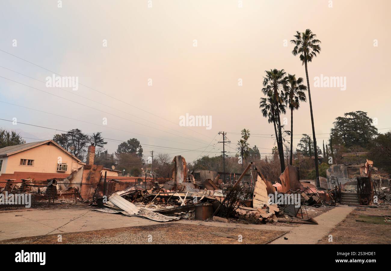 Los Angeles, United States. 08th Jan, 2025. The Eaton fires in Los ...