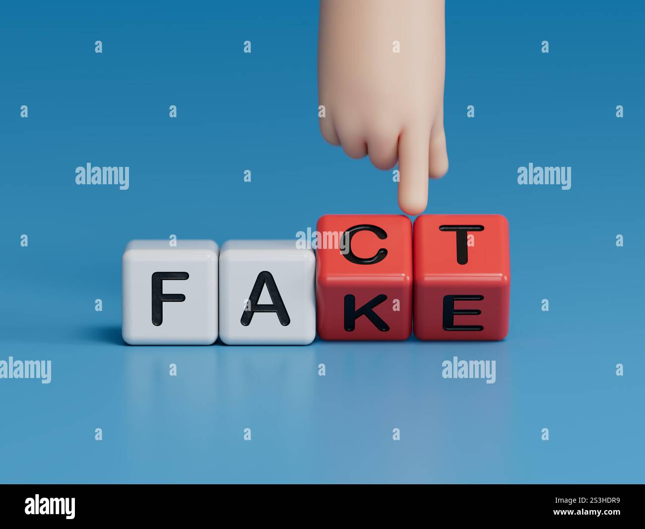 Fact or Fake symbol. Concept word Fact or Fake on wooden blocks ...