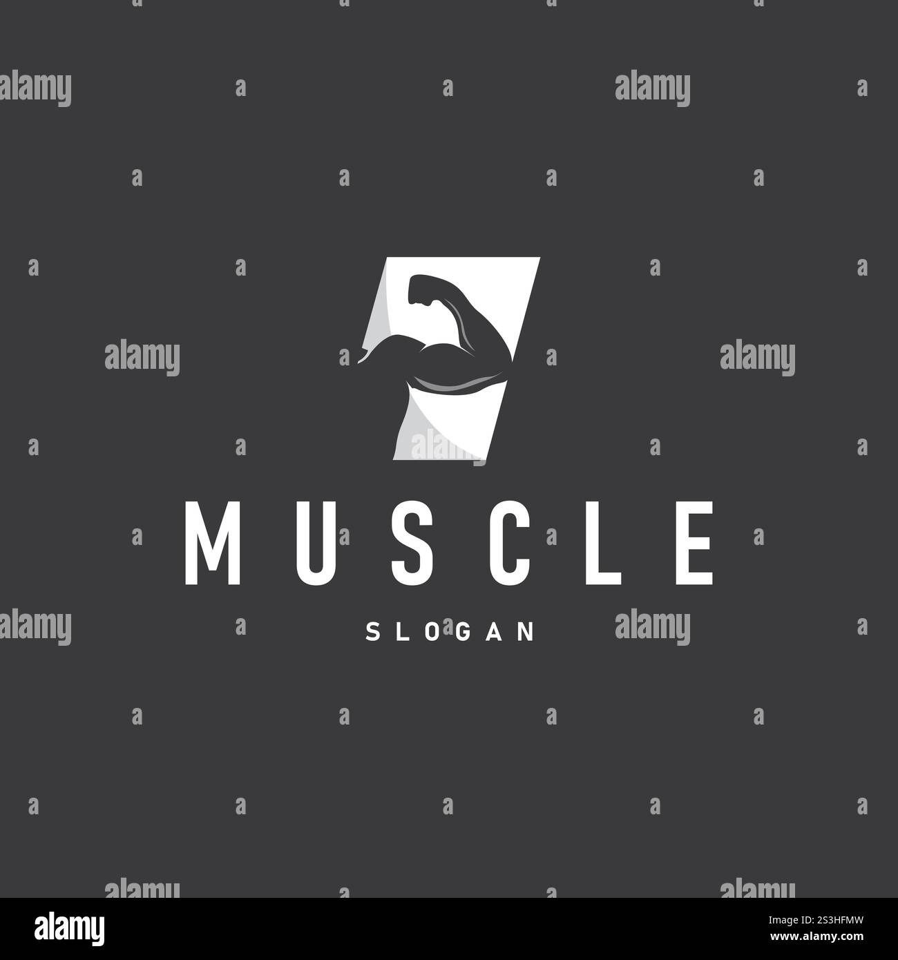 fitness club design gym logo bodybuilder sport muscle strength simple ...