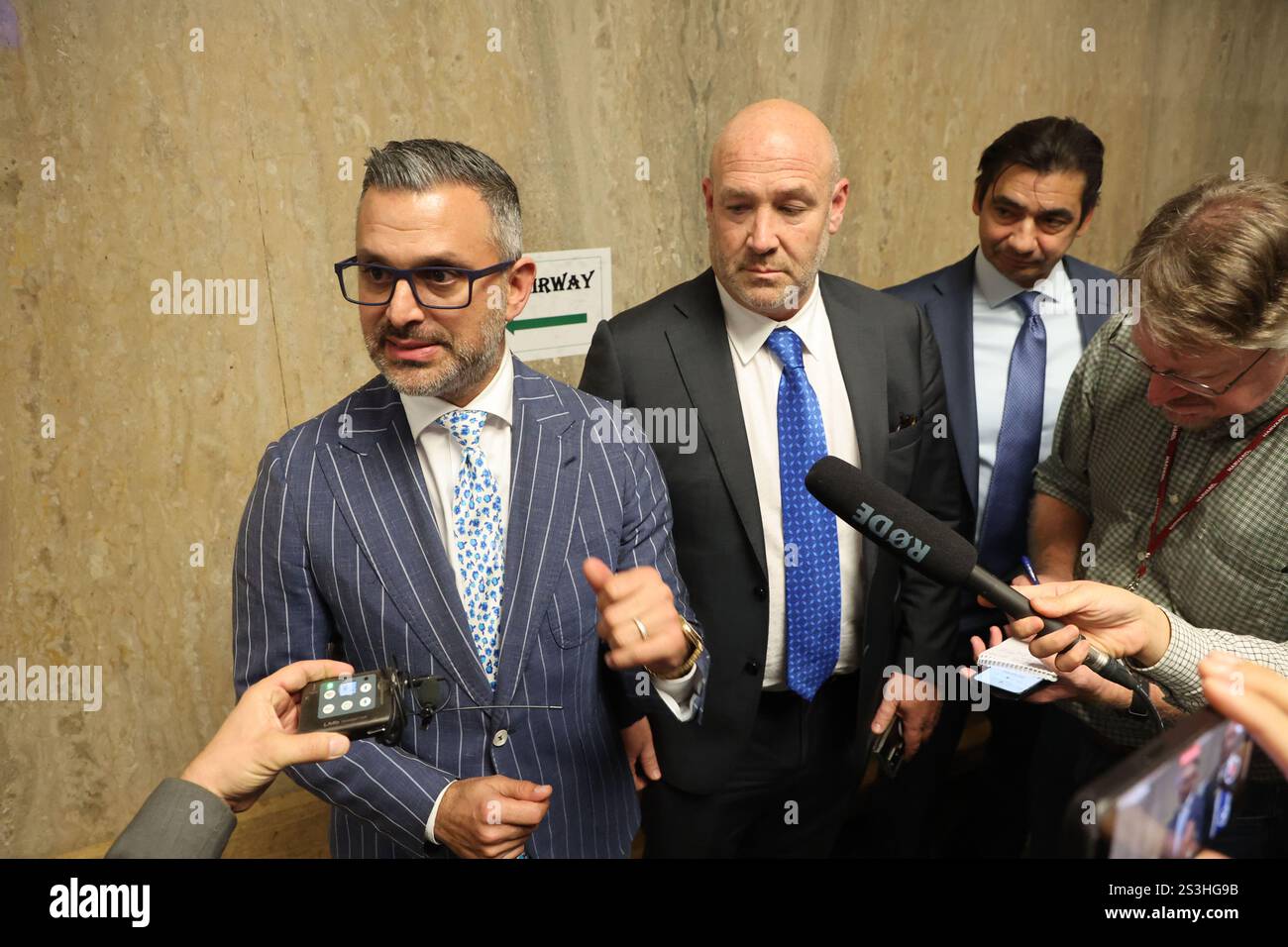 San Francisco, California, USA. 3rd Dec, 2024. Nima Momeni defense lawyers Saam Zangeneh ...