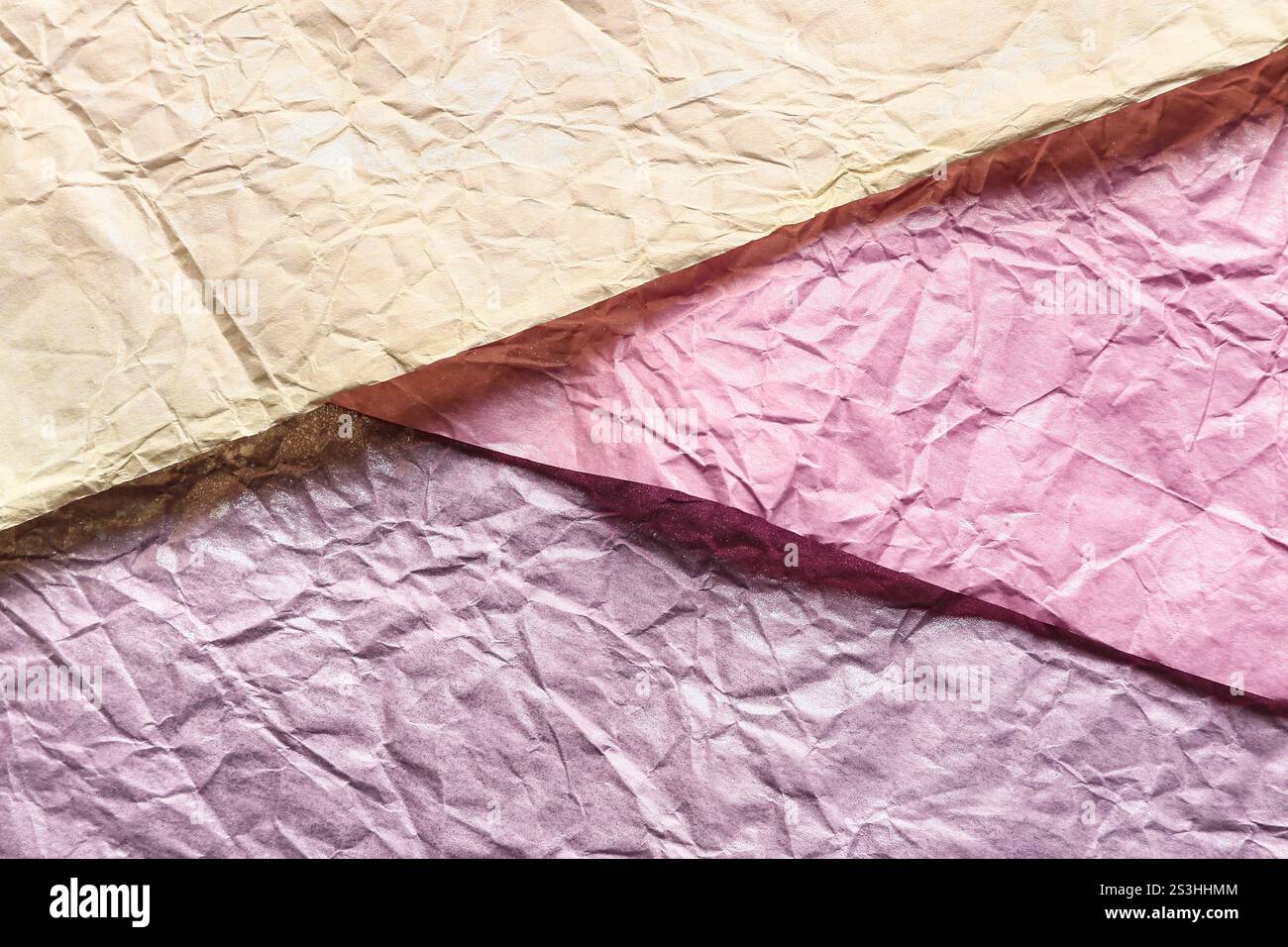Color crumpled paper sheets hi-res stock photography and images - Alamy