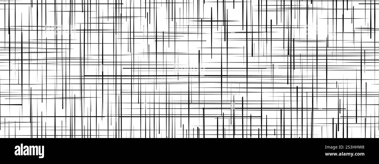 Black cross hatch seamless texture. Repeating straight scratch line ...