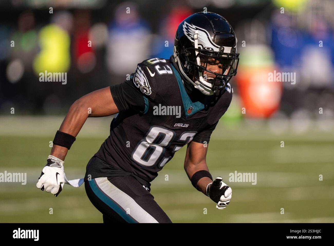 Philadelphia Eagle wide receiver Jahan Dotson (83) in action during the ...