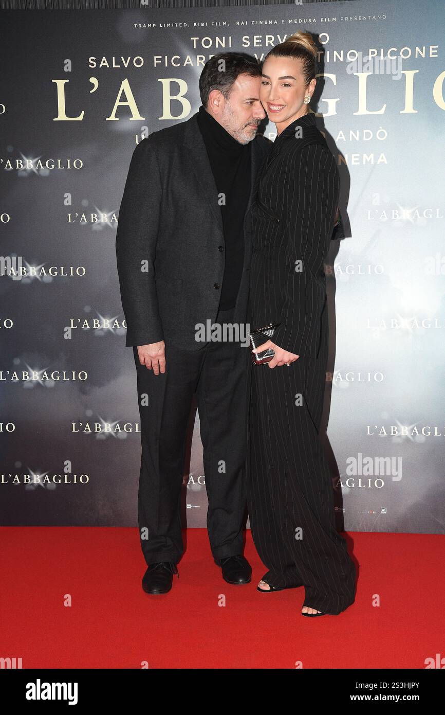 Rome, Italy. 09th Jan, 2025. Rome, Cinema Barberini Preview of the Film "L'Abbraglio", In the ...