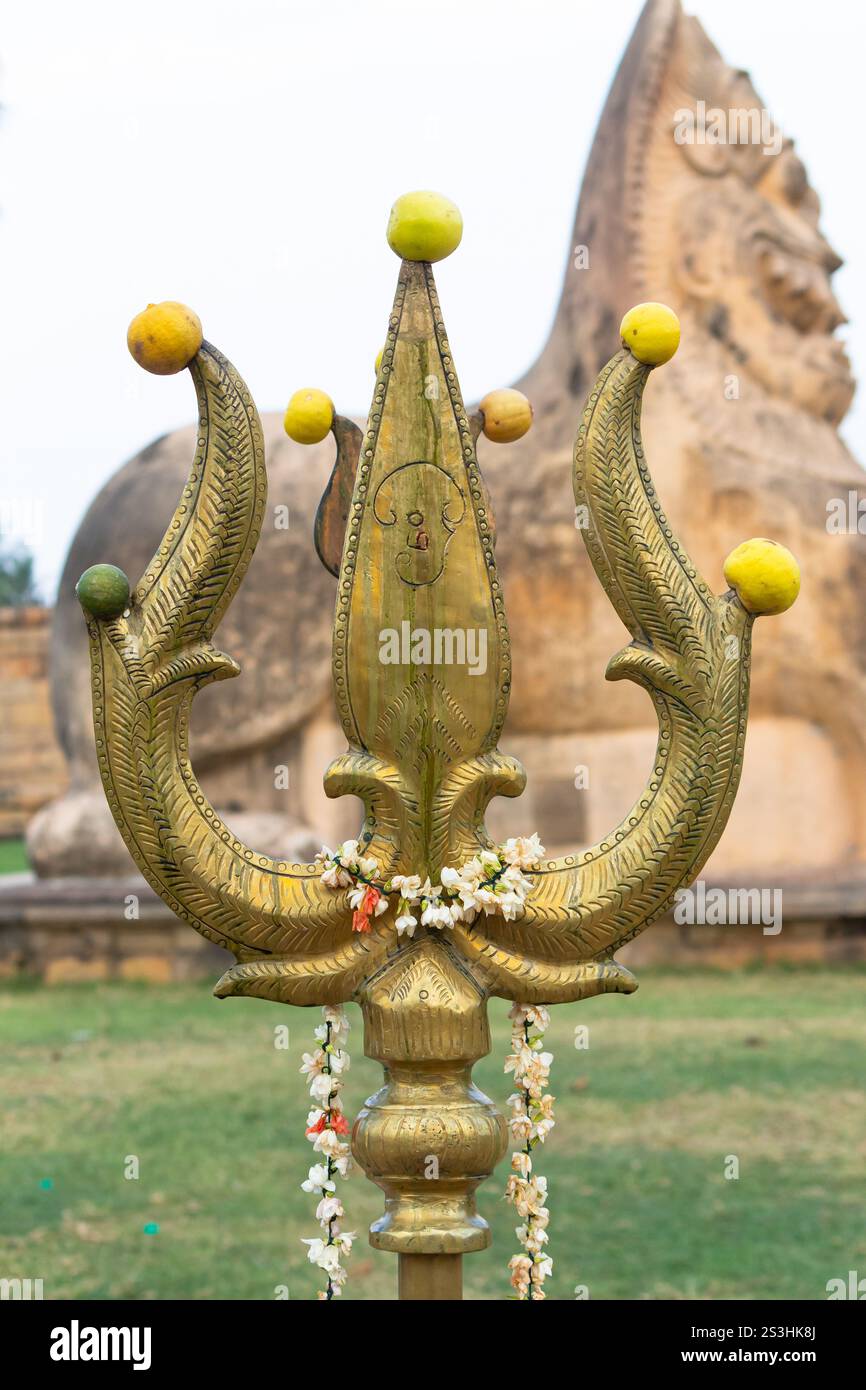 View Shashtra of Lord Shiva, Trishul, Brihadeeshwara Temple, Thanjavur ...