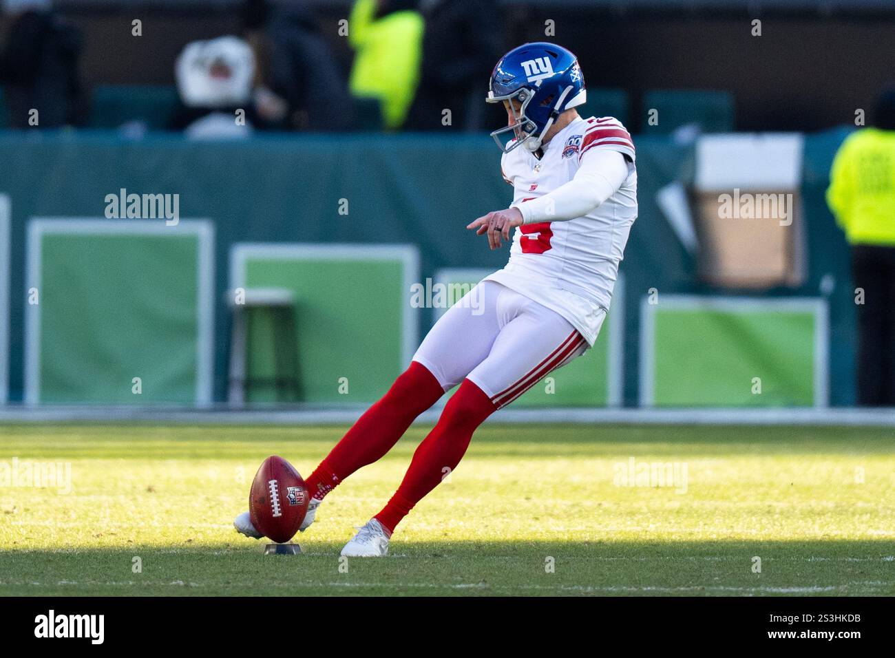 New York Giants kicker Graham Gano (9) in action during the NFL ...