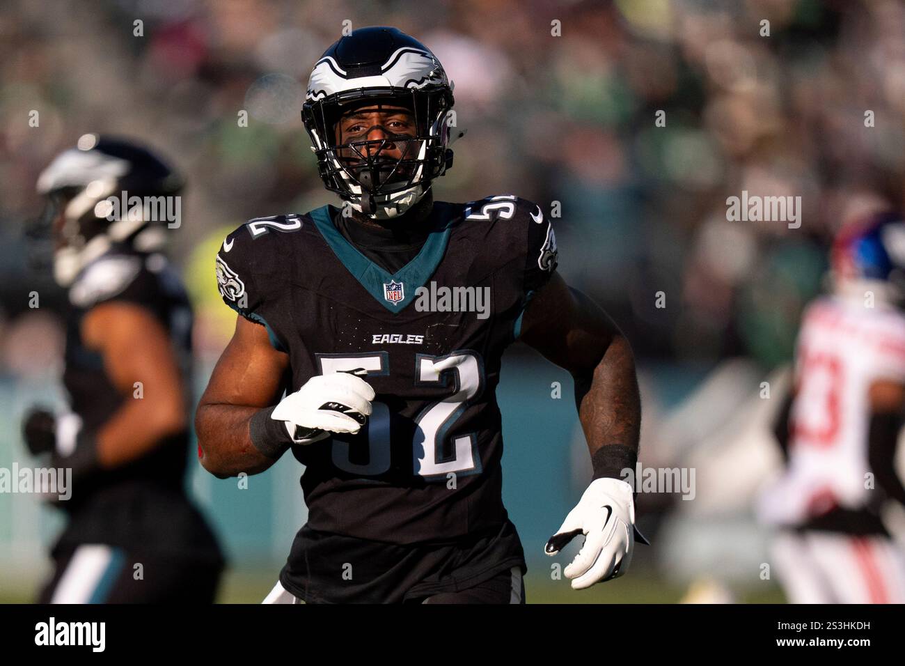 Philadelphia Eagle linebacker Dallas Gant (52) in action during the NFL ...