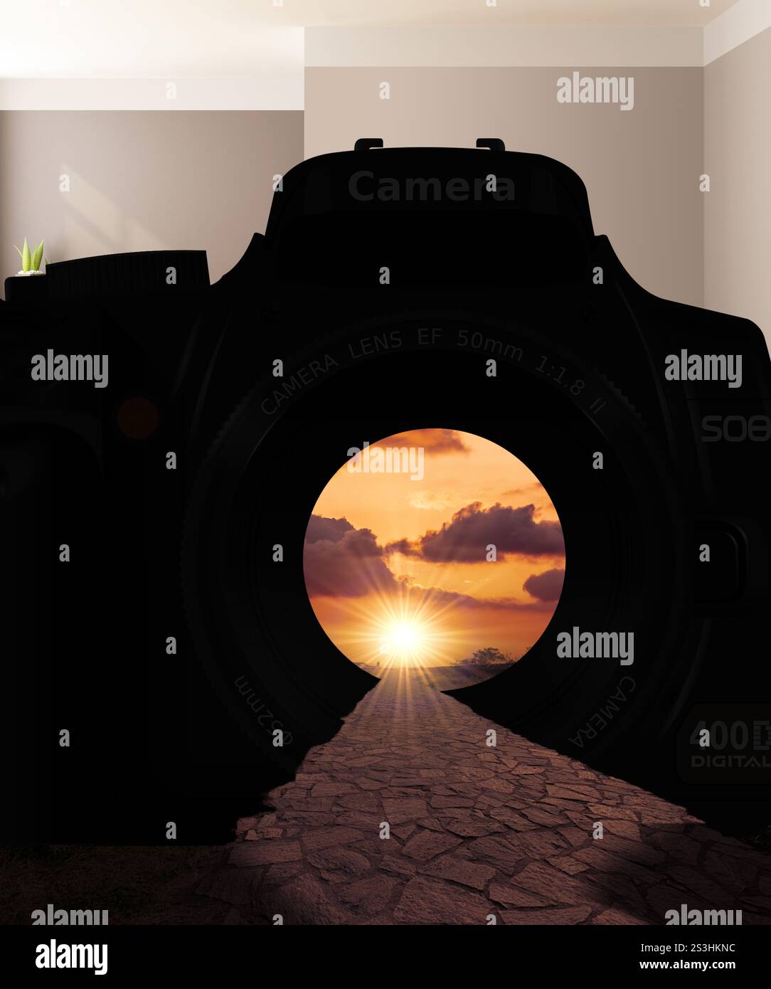 Gateway to Creativity An Artistic Camera Lens Perspective with a ...