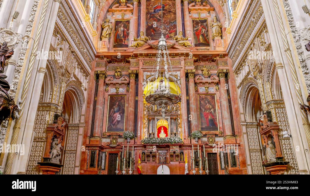 above the high altar inside the mosque of cordoba Stock Photo - Alamy