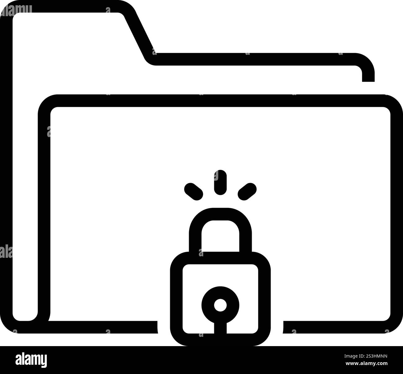 Locked folder sign Stock Vector Images - Alamy