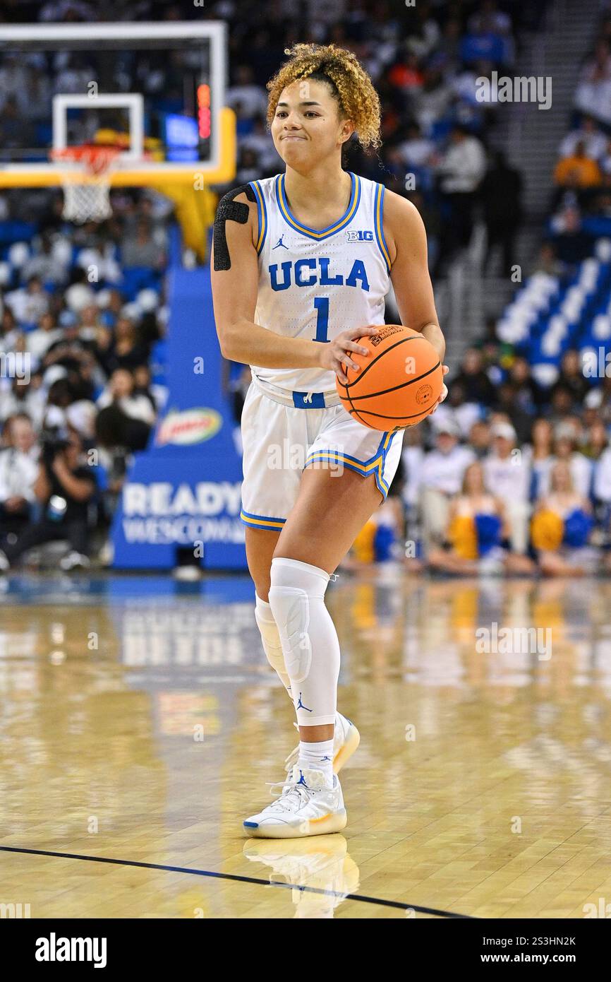 LOS ANGELES, CA - NOVEMBER 24: UCLA Bruins guard Kiki Rice (1) looks to ...