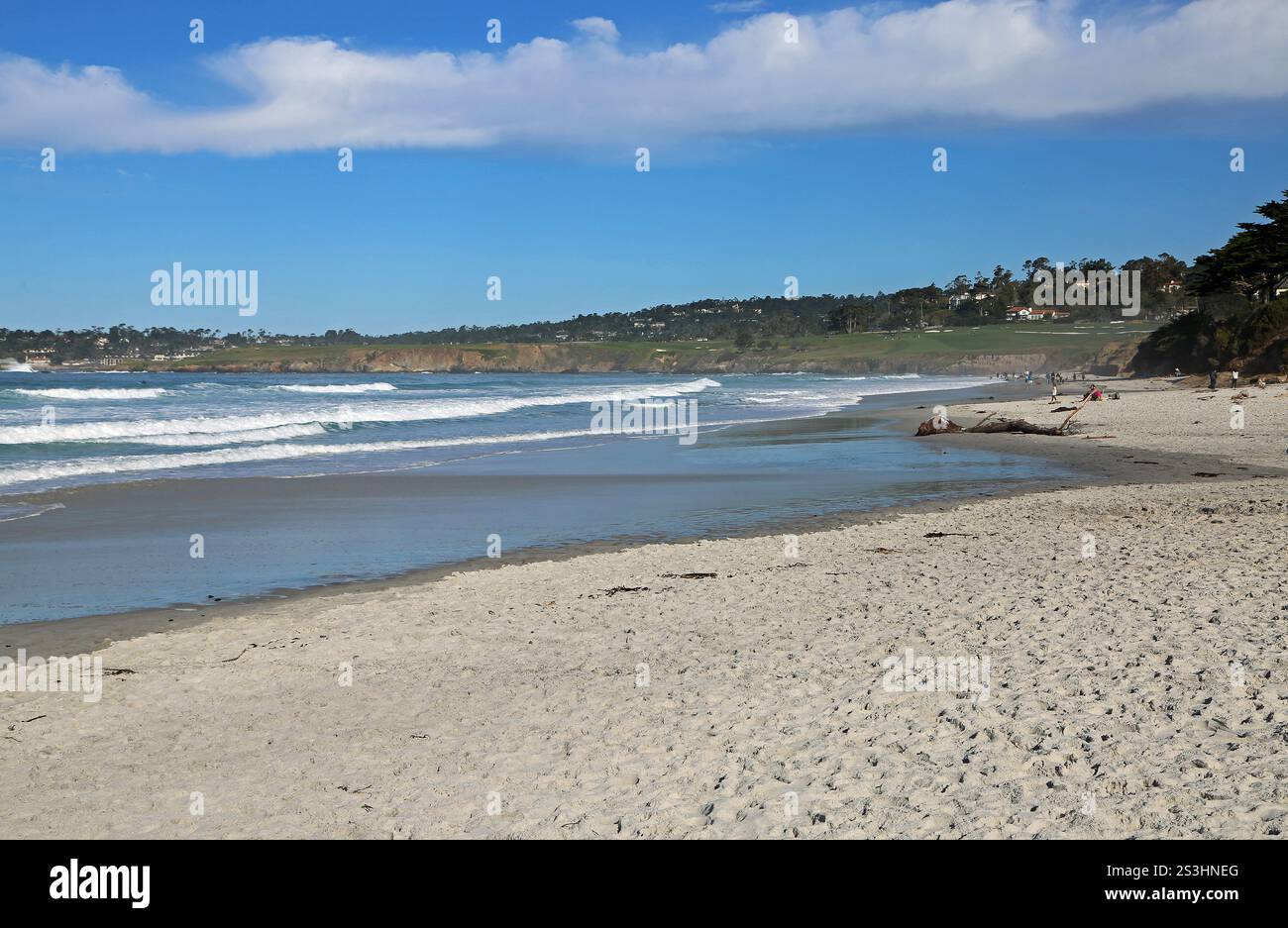 Landscape on Carmel beach - Carmel-by-the-sea, California Stock Photo ...