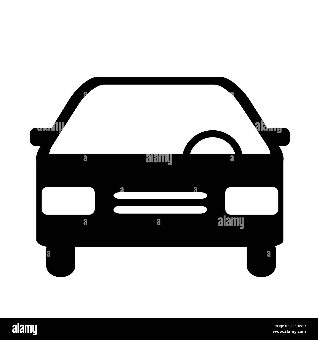 Simple cartoon car design on white background Stock Vector Image & Art ...